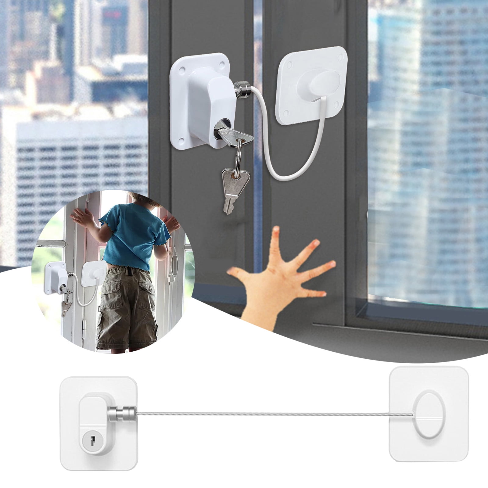 2 Pc Refrigerator Door Lock Child Proof Fridge Door Lock for Kitchen ...