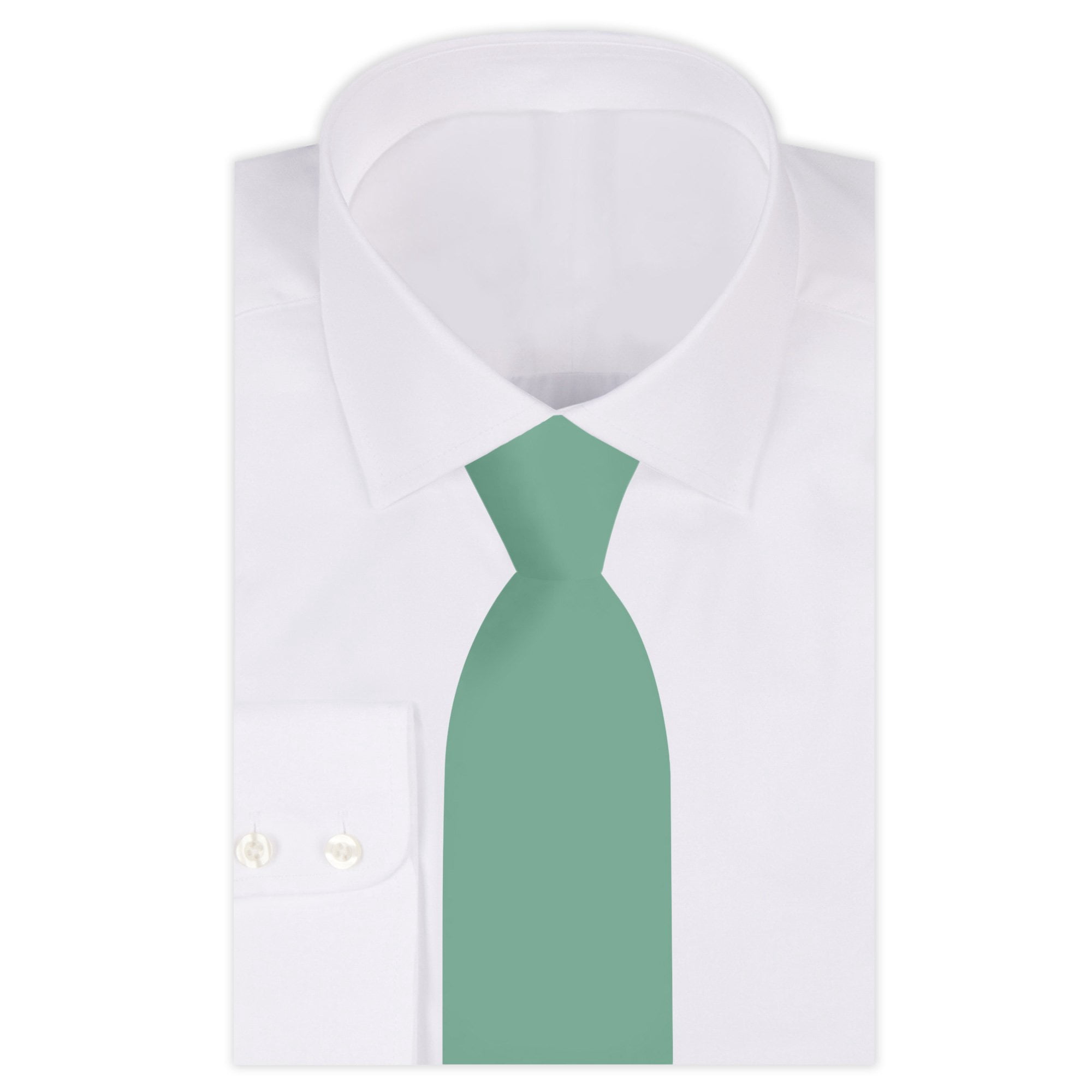2 Pc Set: Jacob Alexander Men's White Classic Button Cuff Dress Shirt ...