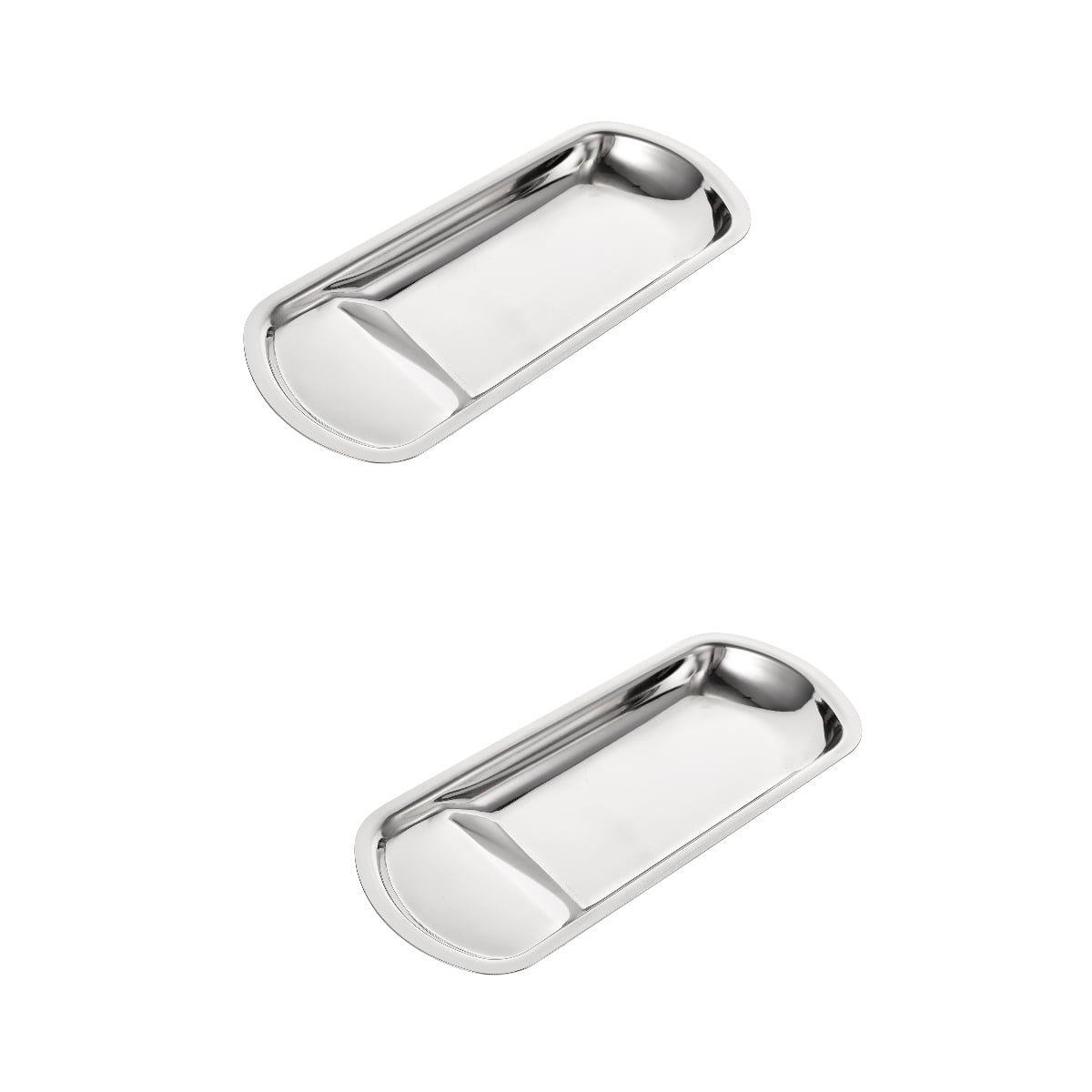 2 Pc Shelf Dinnerware Spoons Buffet Serving Utensils Trays Metal Tool ...