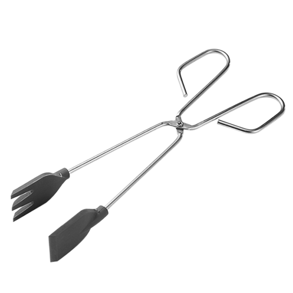 FUEENIRVA 1Pc Stainless Steel Food Clip Grey Durable Kitchen Serving ...