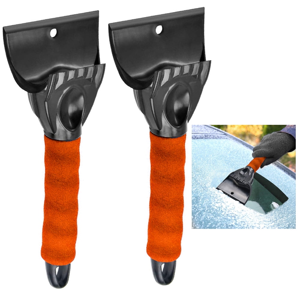 2 Pc Snow Ice Scraper Car Windshield Window Foam Handle Heavy Duty ...