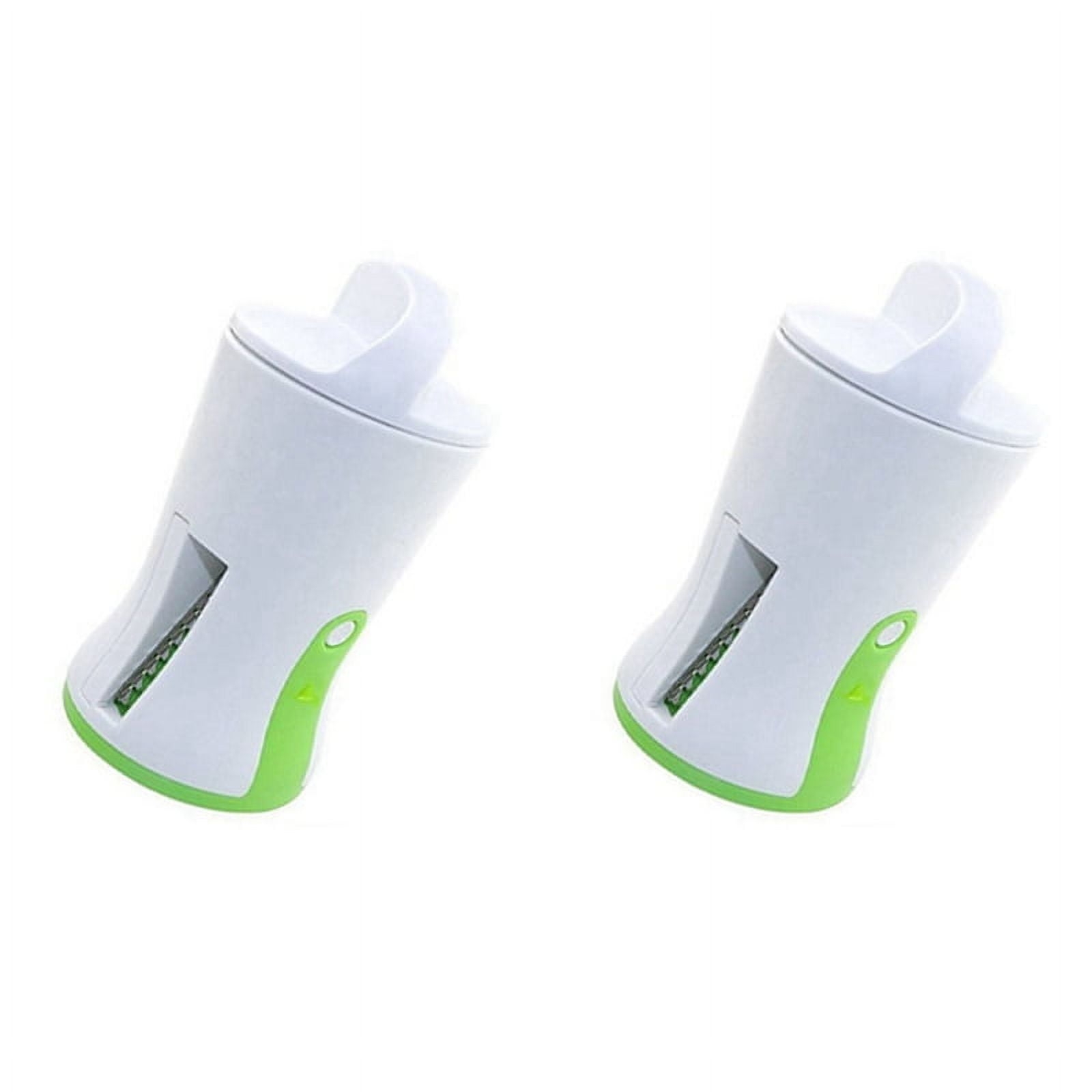2 Pc Spiral Funnel Vegetable Grater ABS Stainless Steel Carrot Cucumber ...