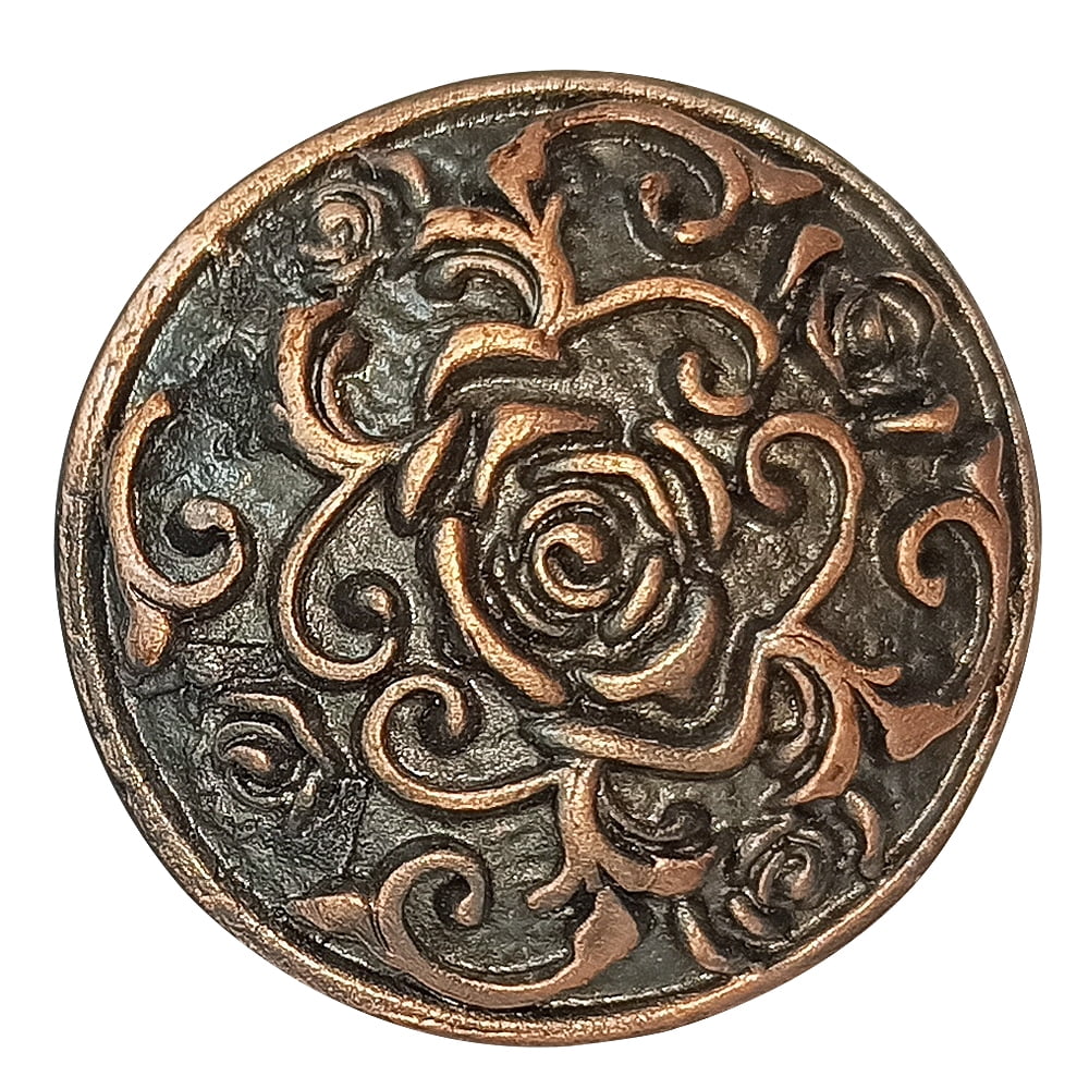 2 Pc Western Screw Back Concho Rose Round Copper Cowgirl Hilason ...
