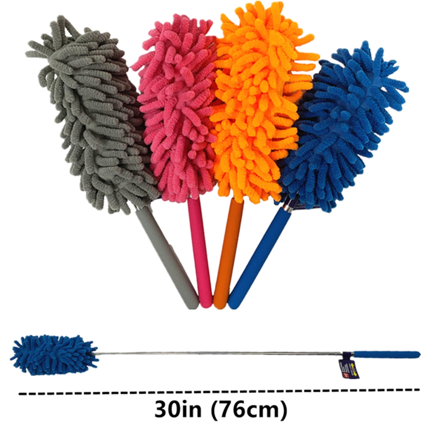 2 Pc of Soft Microfiber Duster Cleaning Tool, Extendable & Bendable ...