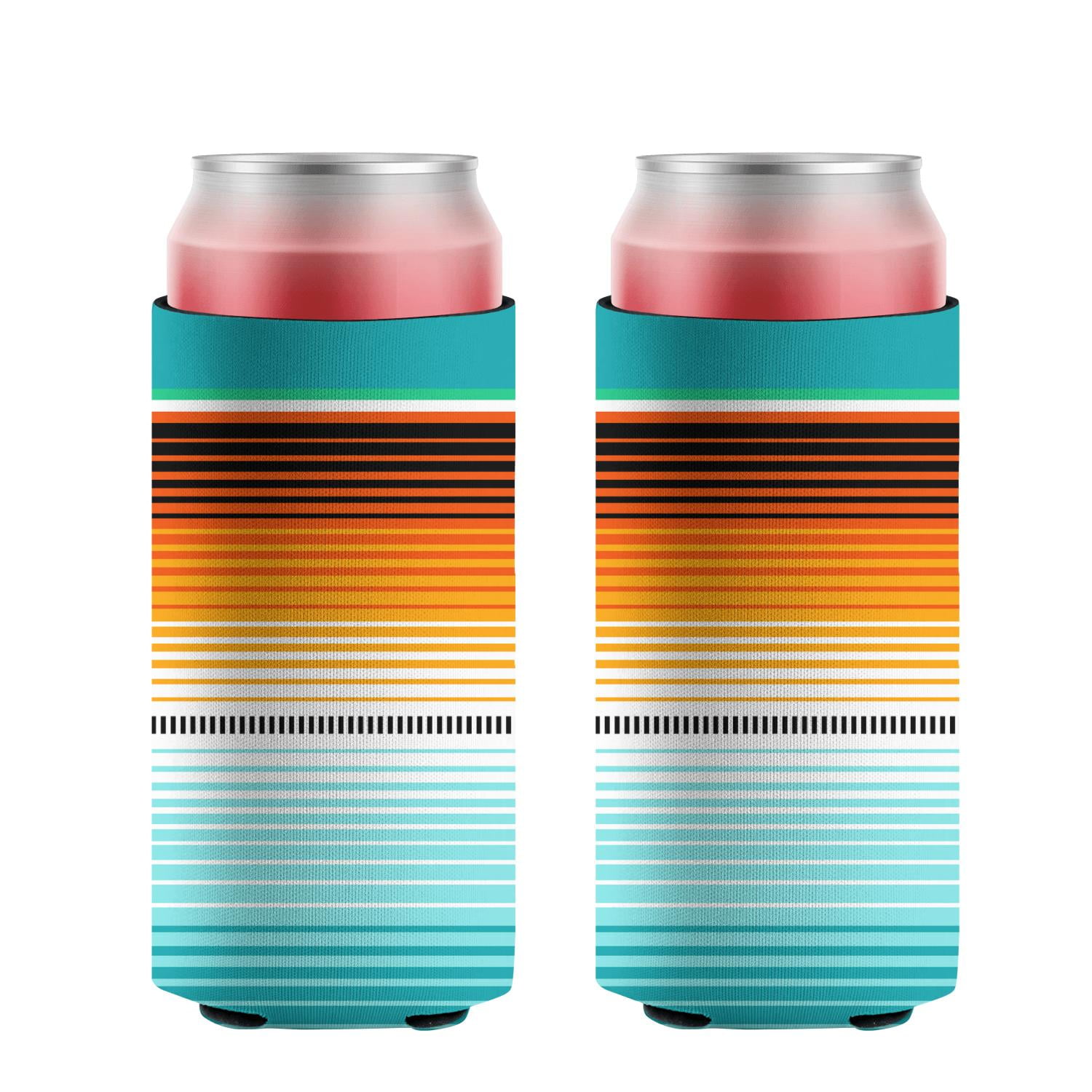 2 Pcak Neoprene Beer Can Cooler Insulated Collapsible Beer Can Sleeve ...