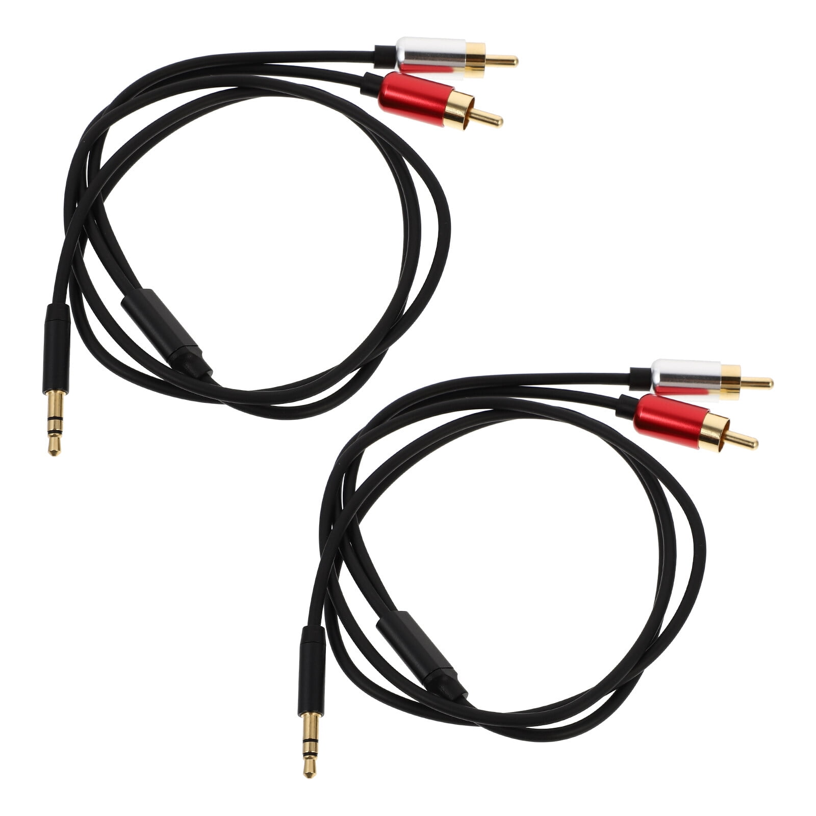 2 Pcs € 1 Jack 3.5 Adapter Cord Soundbox Speaker Audio Cable for Cell ...