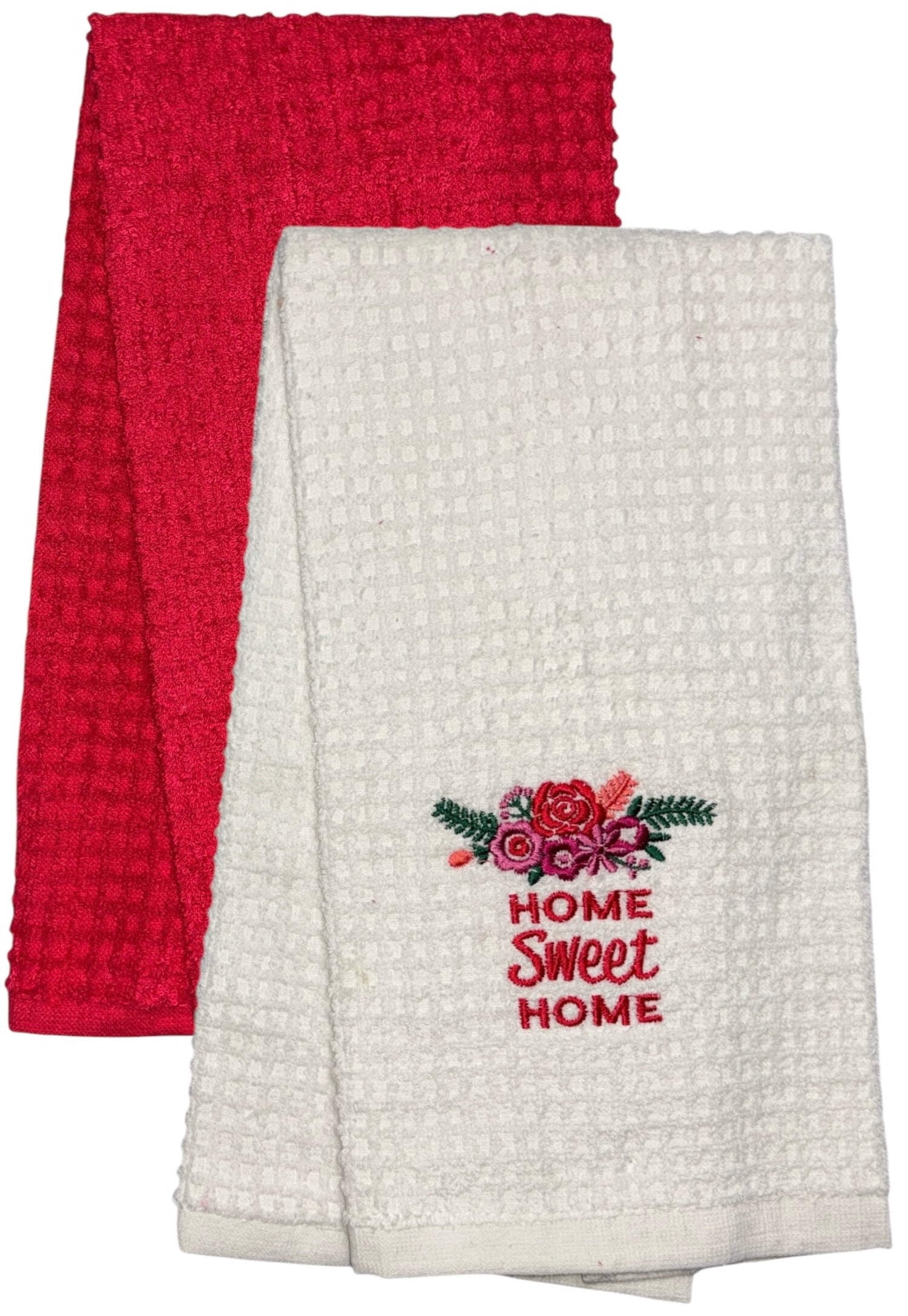 Two pcs, Home Sweet Home and Plain Terry Cotton Kitchen Towel, Super ...