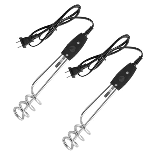 2 Pcs 1000W-110V Immersion Water Heater - 10in Immersion Electric Water ...