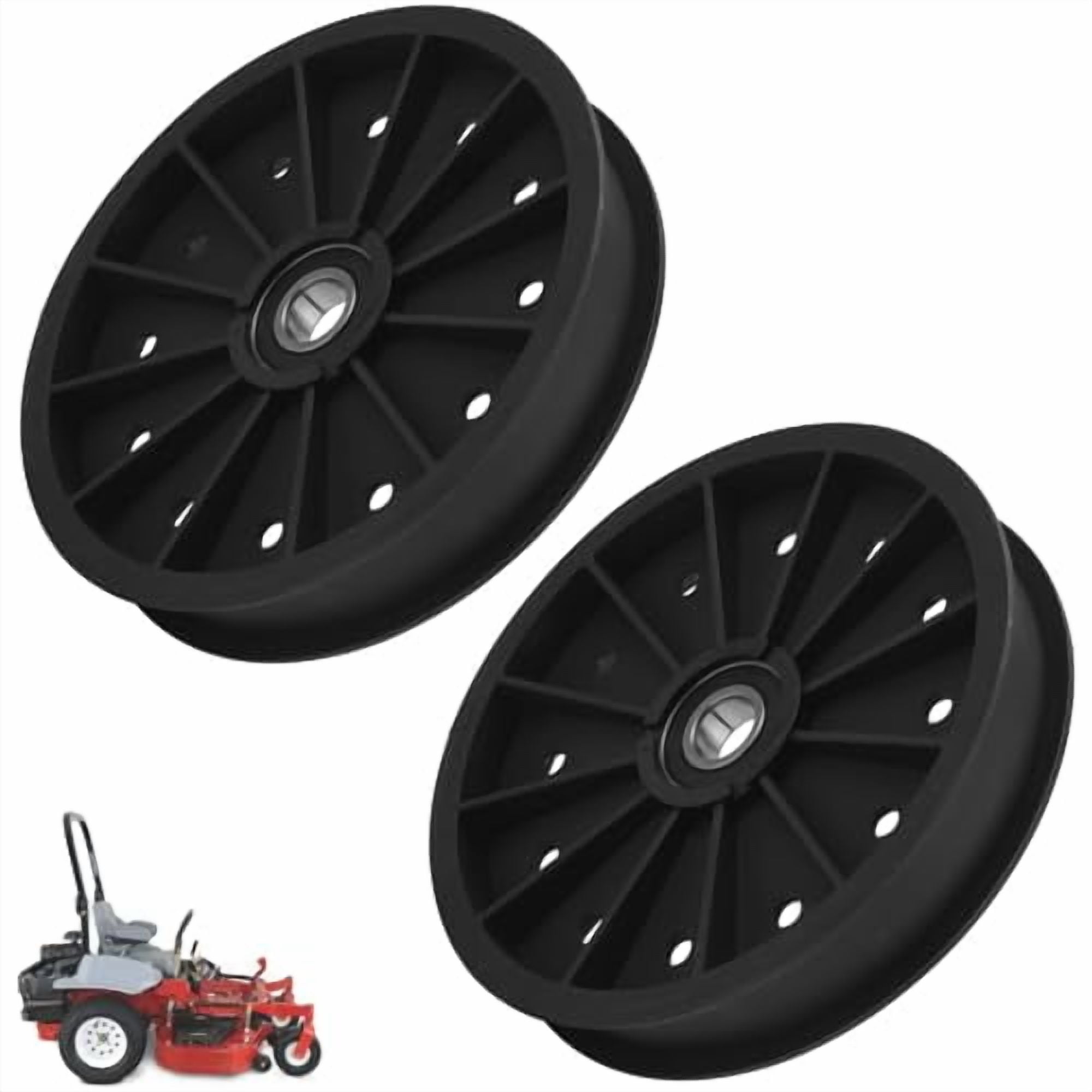 2 Pcs 109-2796 Idler Pulley for Ex-Mark Lazer S AS AC XS Series and ...