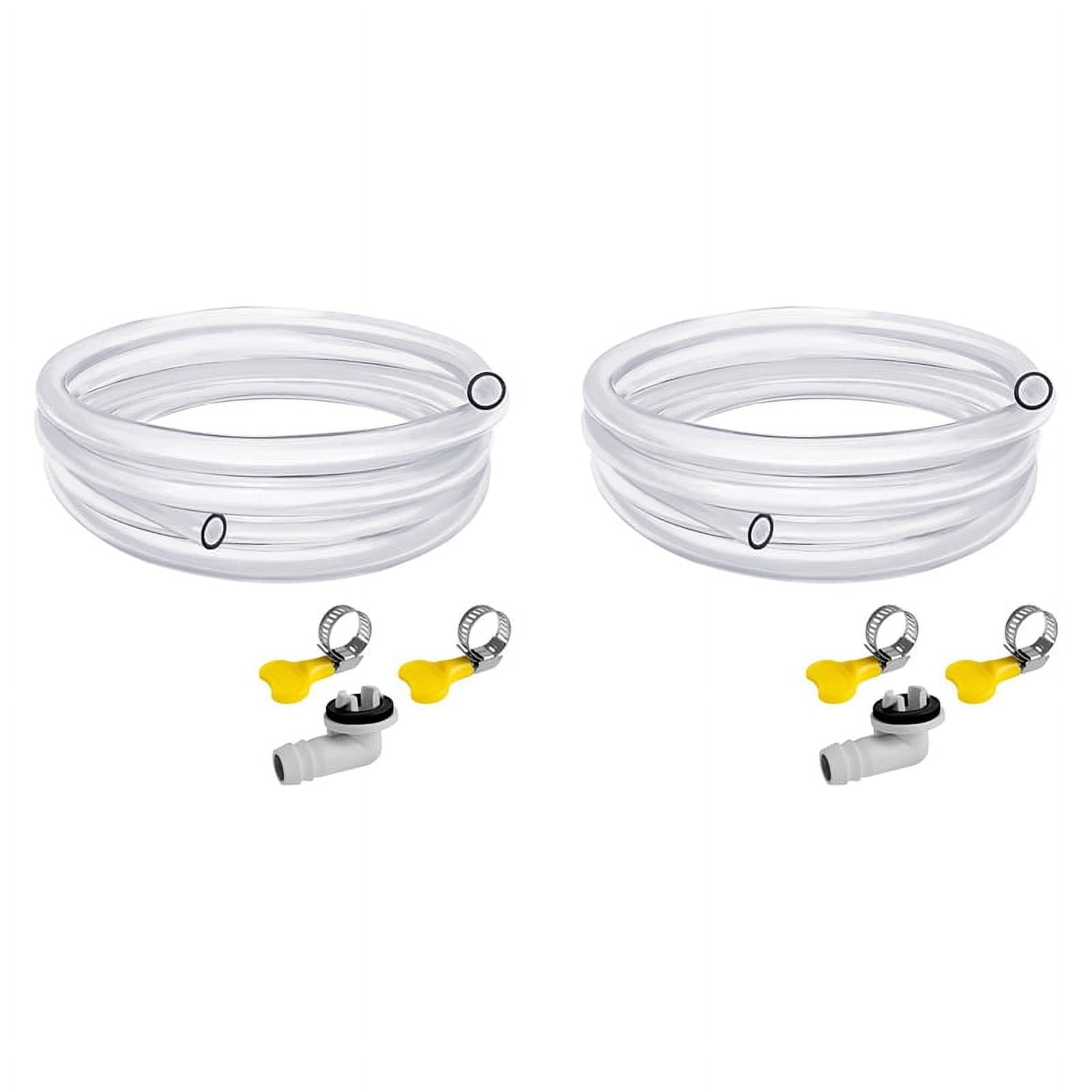 2 Pcs 10Ft Air Conditioner Drain Hose, AC Hose Kit, for with 3/5 Inch ...