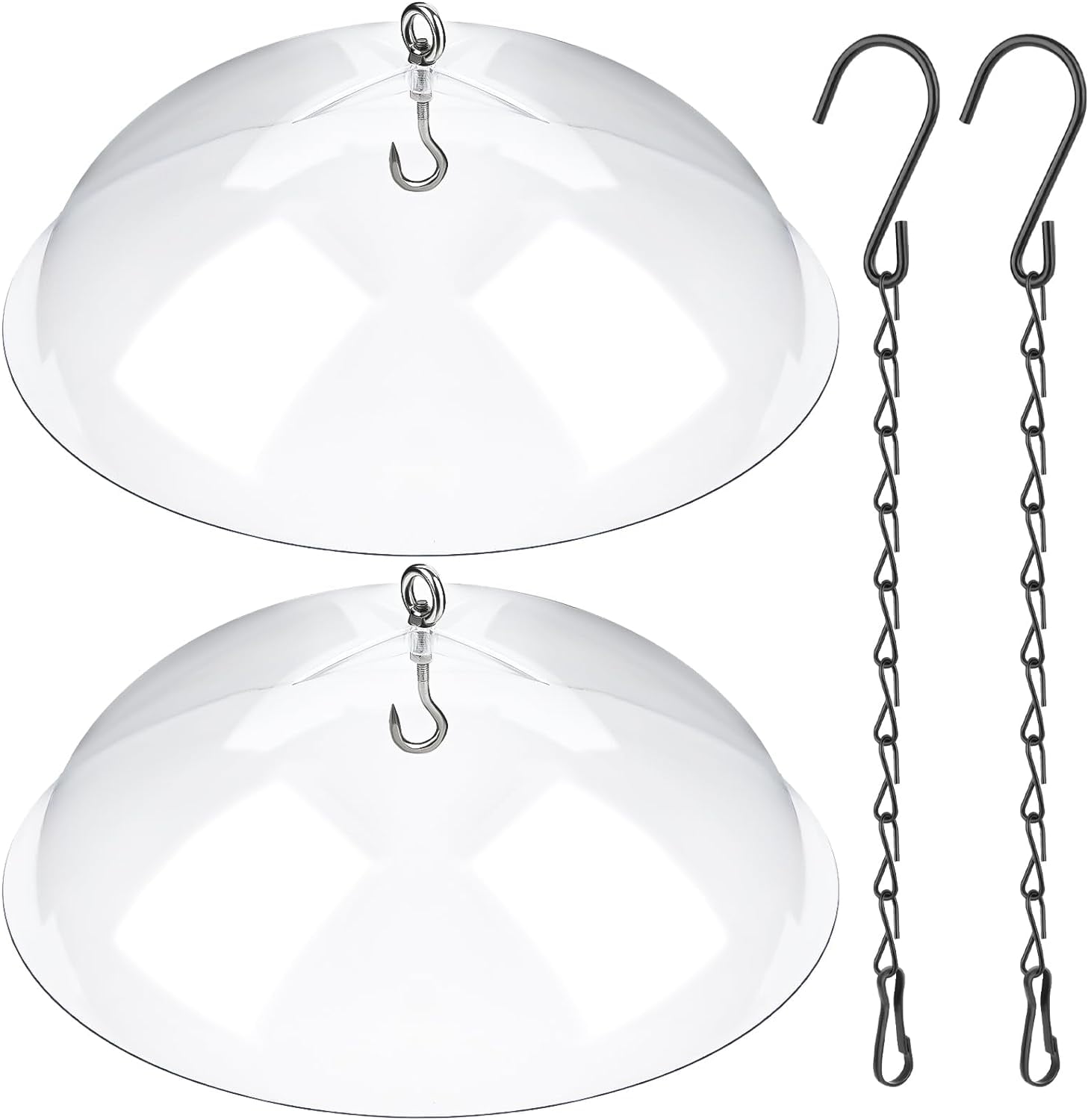 2 Pcs 10inch Bird Feeders Protective Cover Clear Squirrel Baffle Bird ...