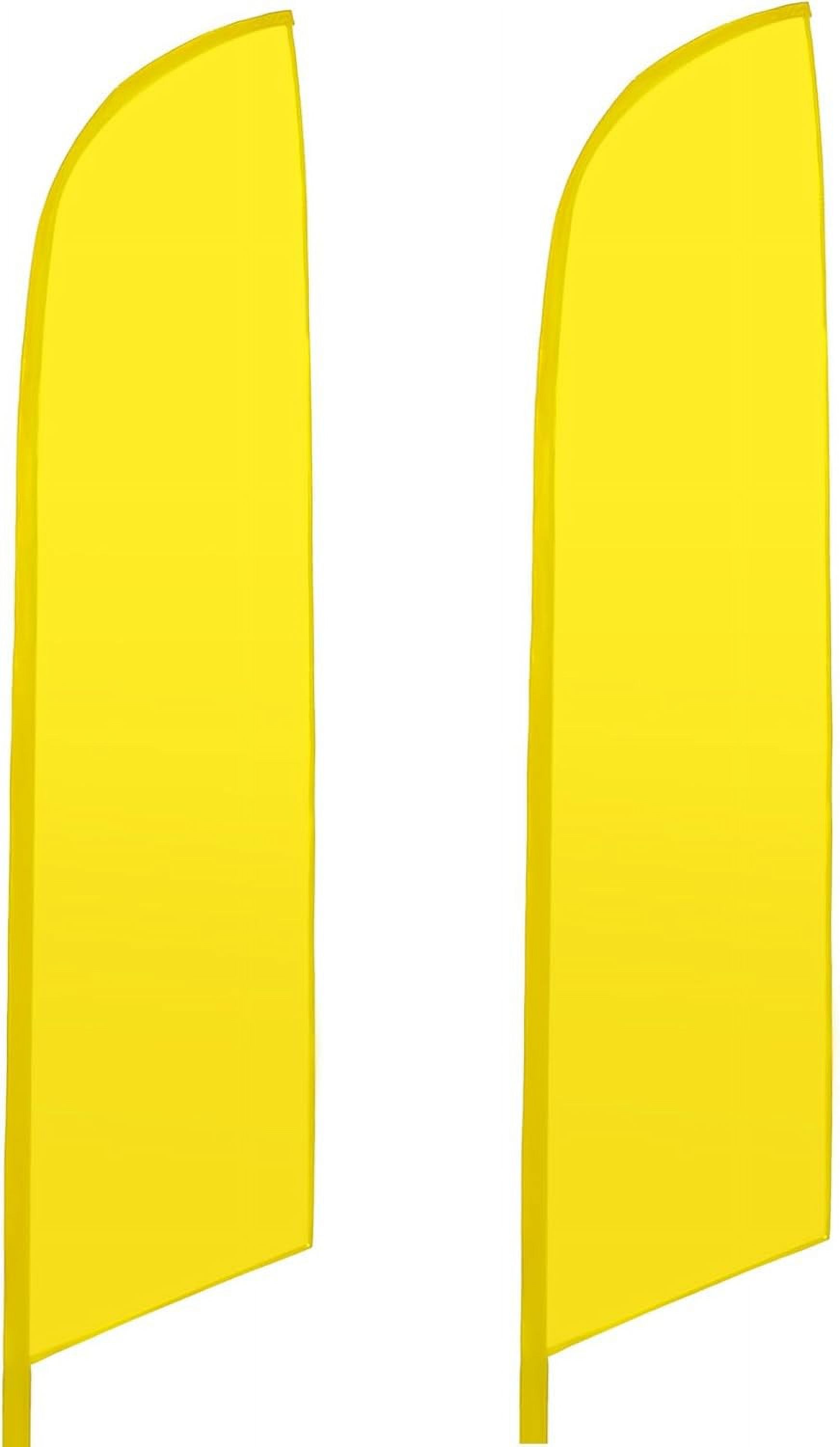 2 Pcs 12 Feet Blank Feather Flags Feather Banner for Promote Your ...