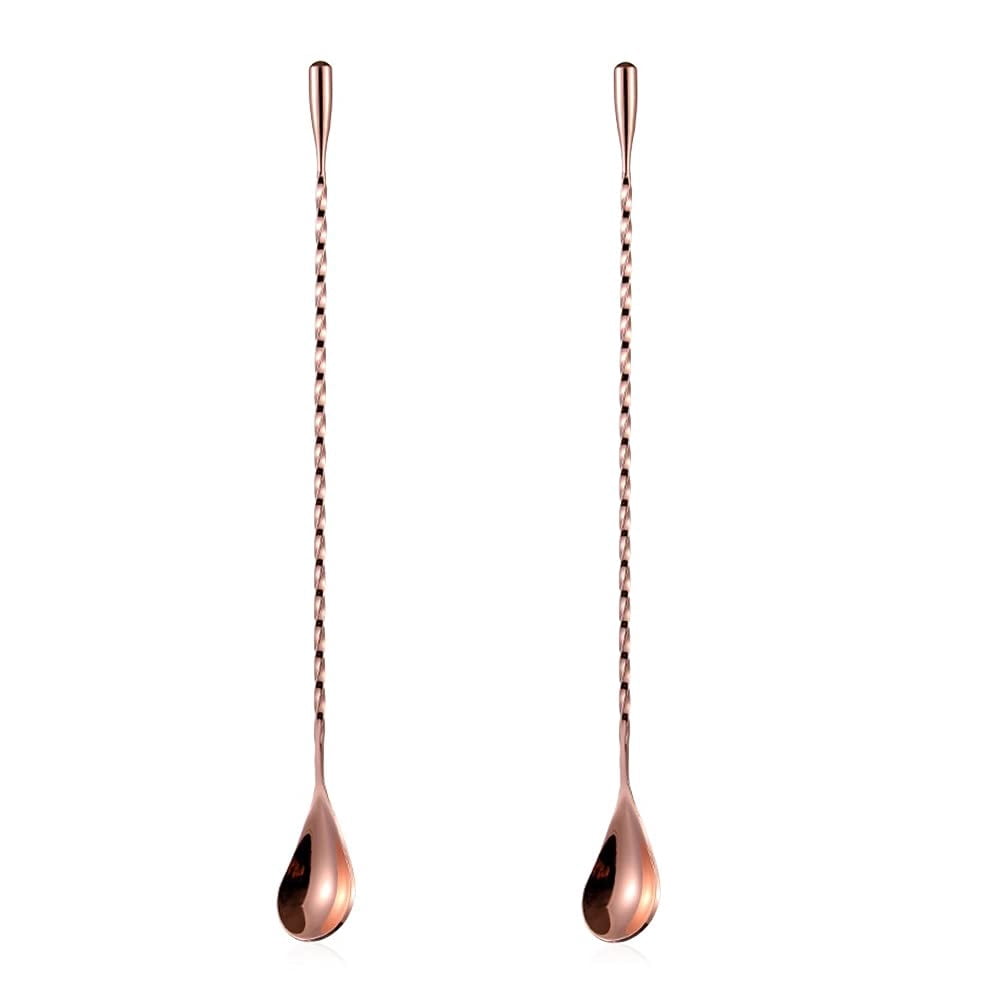 2 Pcs 12 Inch Bar Mixing Spoon Cocktail Spoon Stainless Steel Bar Long ...