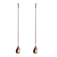 2 Pcs 12 Inch Bar Mixing Spoon Cocktail Spoon Stainless Steel Bar Long ...