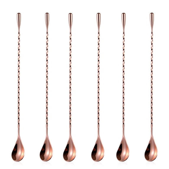 2 Pcs 12 Inch Bar Mixing Spoon Cocktail Spoon Stainless Steel Bar Long ...