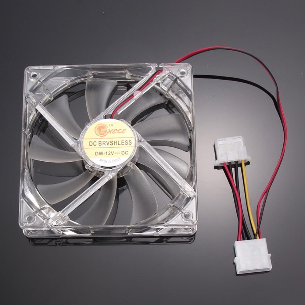 2 Pcs 120mm Quiet PC Case Fan 22dB Ultra Silent 1100RPM 22.84CFM White ...