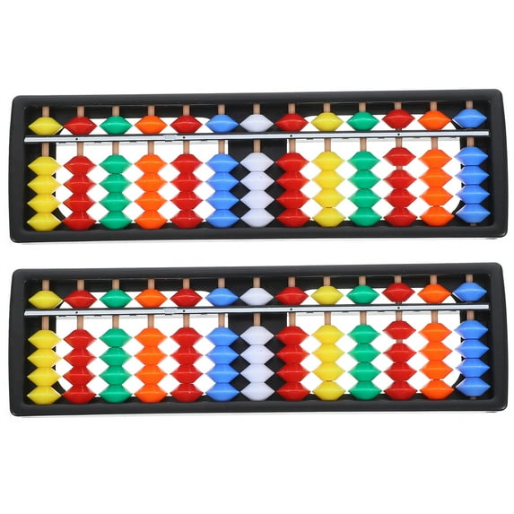 2 Pcs 13- Rod Abacus Calculating Chinese Abacus Educational Abacus ...