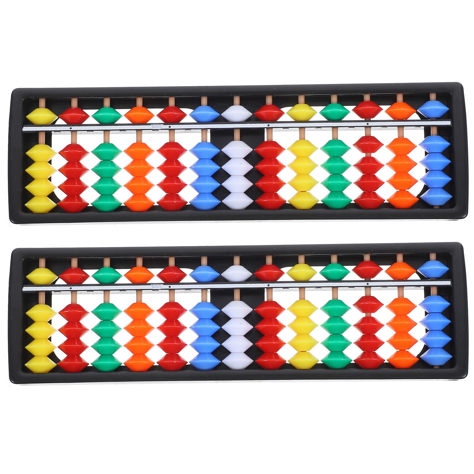 2 Pcs 13- Rod Abacus Chinese Bead Abacus Practical Calculating Abacus ...