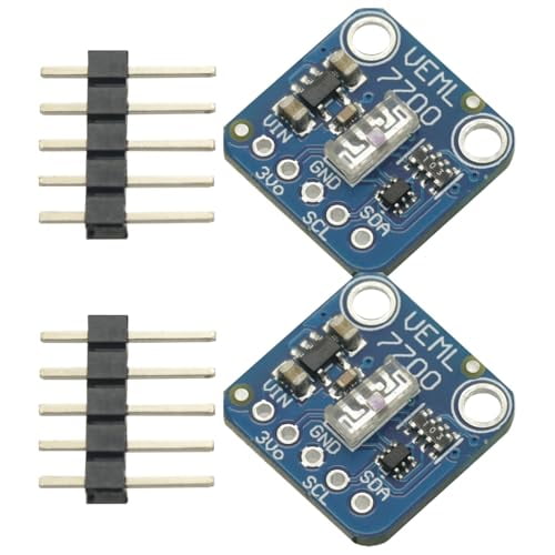 2 Pcs 16-bit I2C Interface VEML7700 Ambient Light Sensor Module for ...