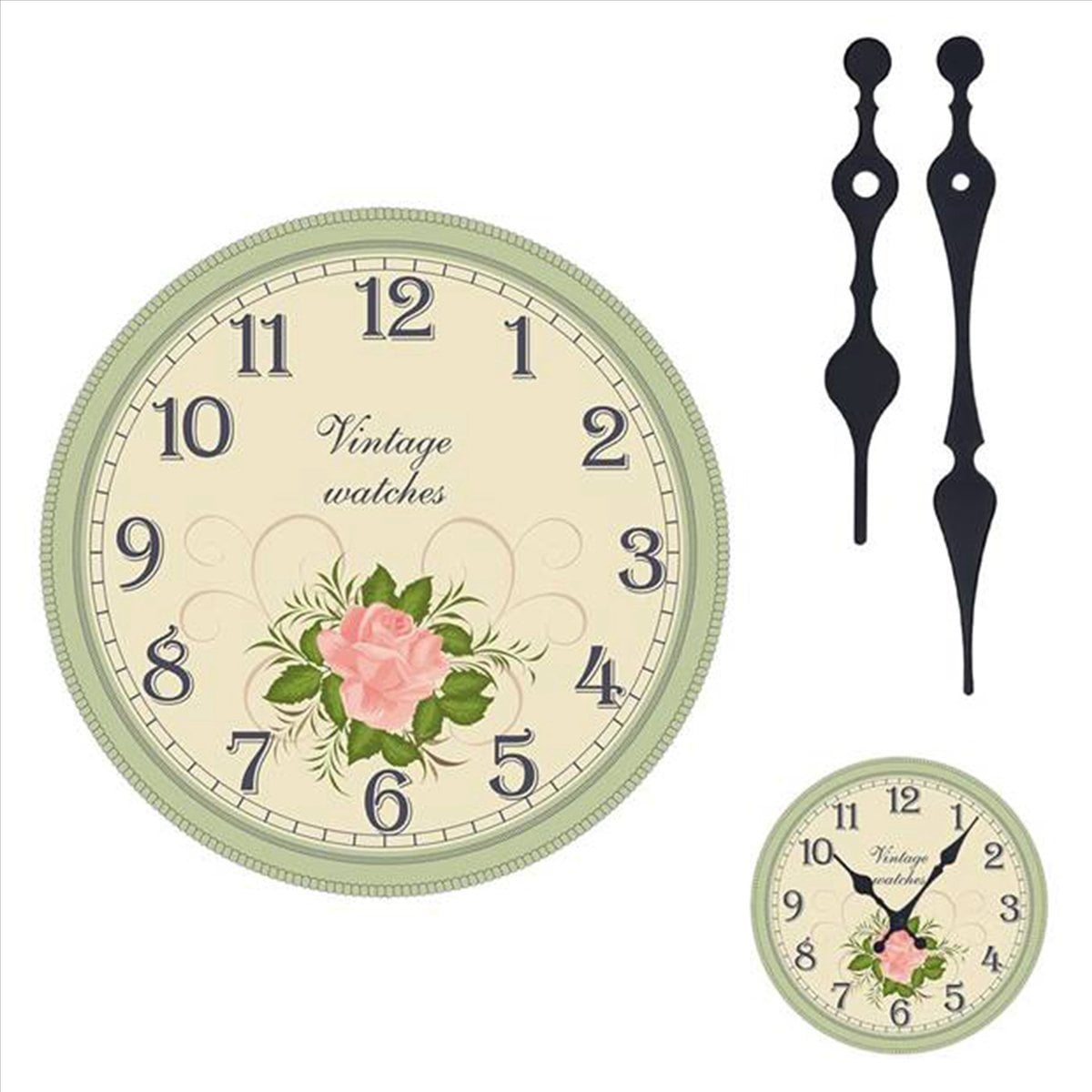 2 Pcs 16mm Quartz DIY Wall Clock Motor Kit Movement Mechanism Big Spade ...