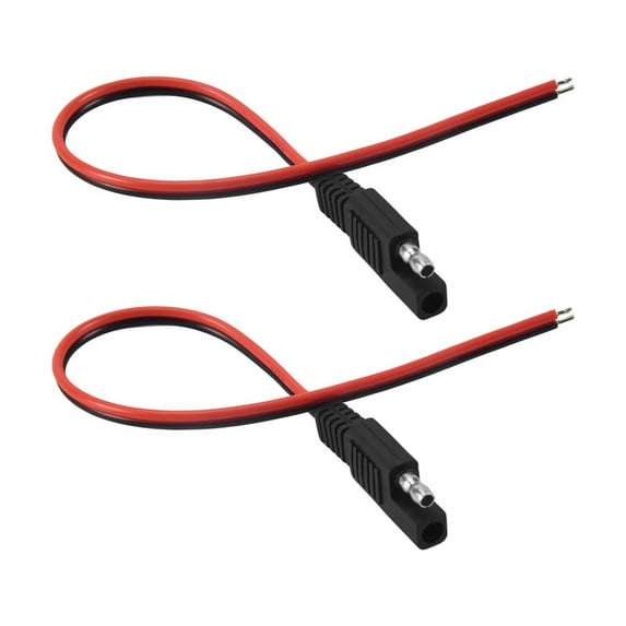 2 Pcs 18AWG SAE Extension Cable 2-Pin SAE Quick Connector Disconnect ...