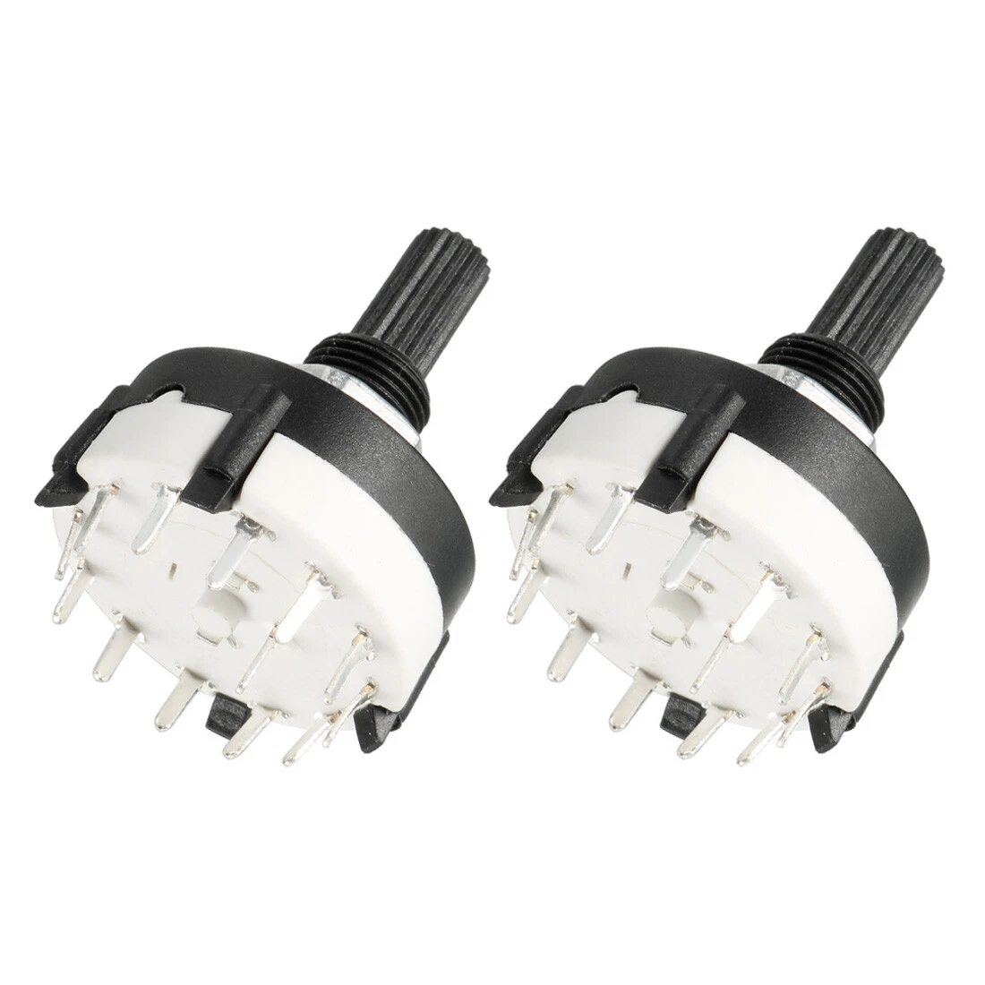 2 Pcs 1P12T 1 Pole 12 Throw Band Channel Rotary Switch Selector Single ...