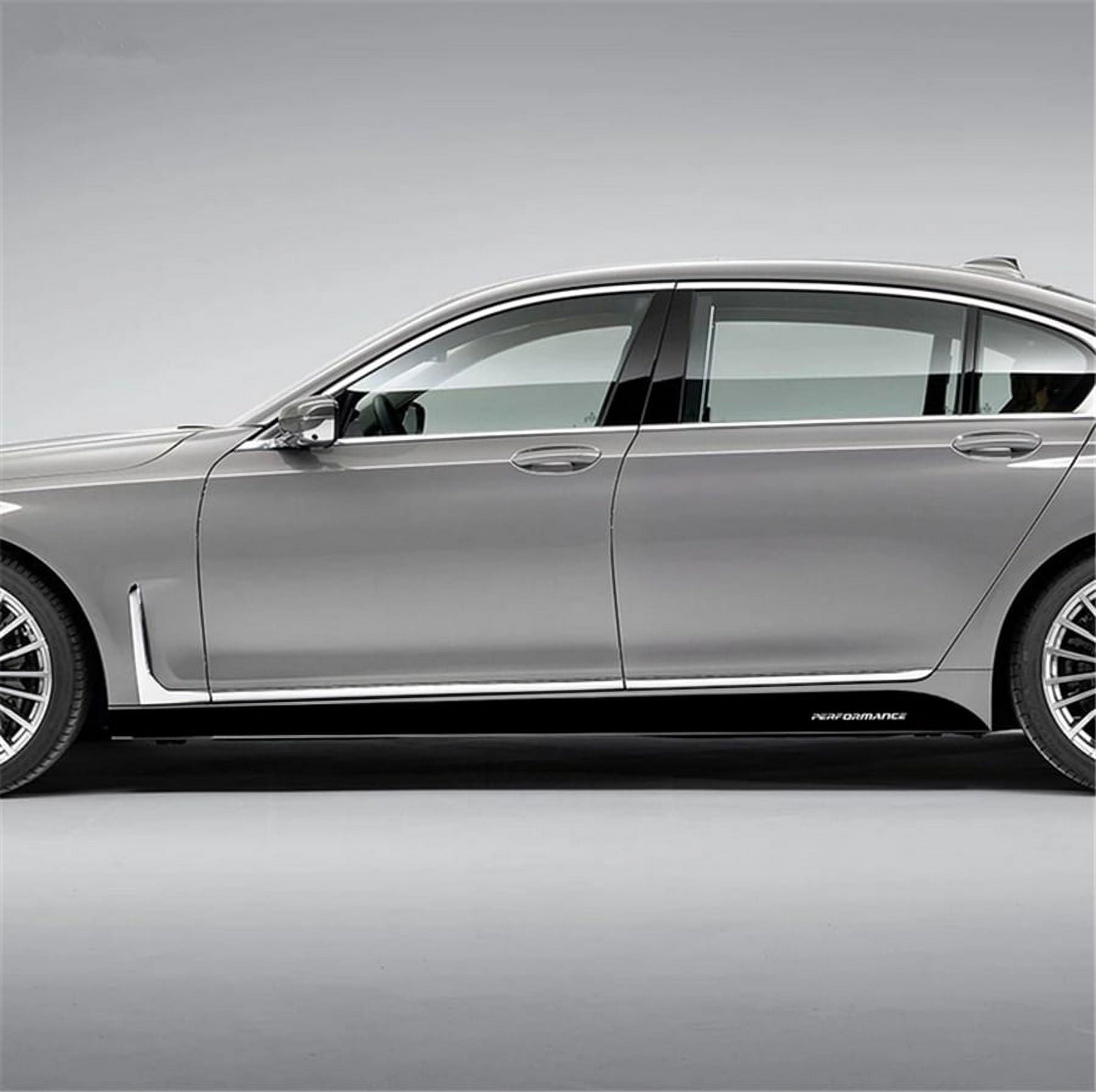 2 Pcs 2.05M Black Performance Side Skirt Stripe Stickers For BMW E90 ...