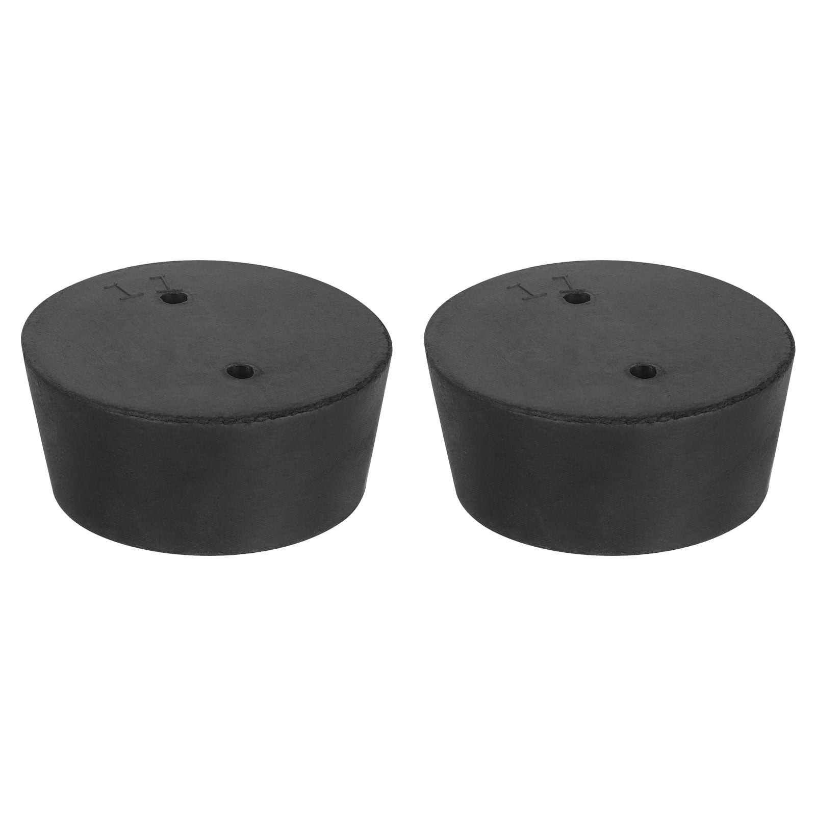 2 Pcs 2-Hole Rubber Stopper, Tapered Lab Seal Tube Stopper Plug for ...
