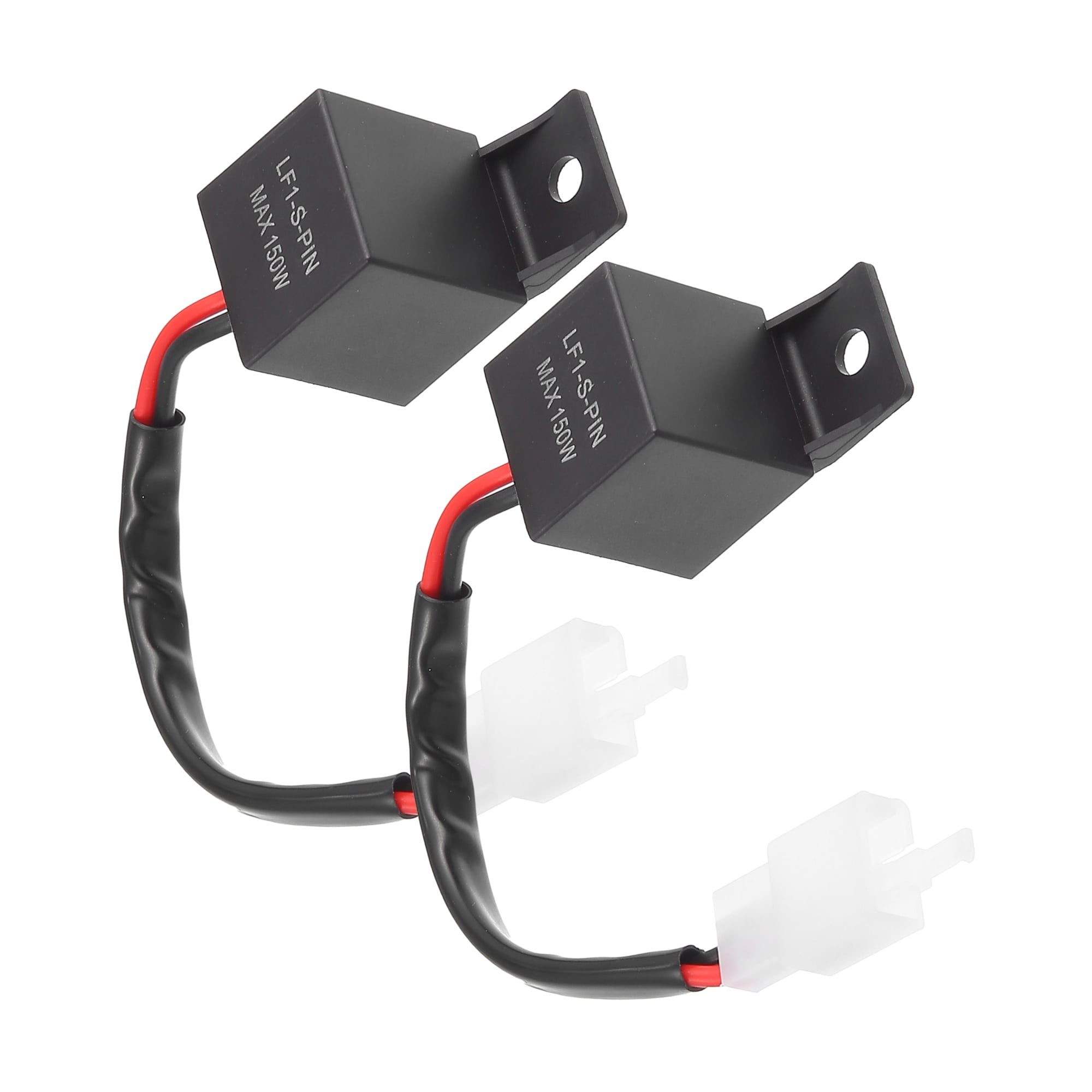 2 Pcs 2 Pins 12V Electronic LED Flasher Relay MAX 150W for Motorcycle ...