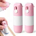 2 Pcs 2-in-1 Box Cutter & Thermal Paper Eraser,2026 New Water-Based ...