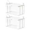 2 Pcs 2026 Upgraded Large Heavy-Duty Thick Plastic Clear Storage Bag ...