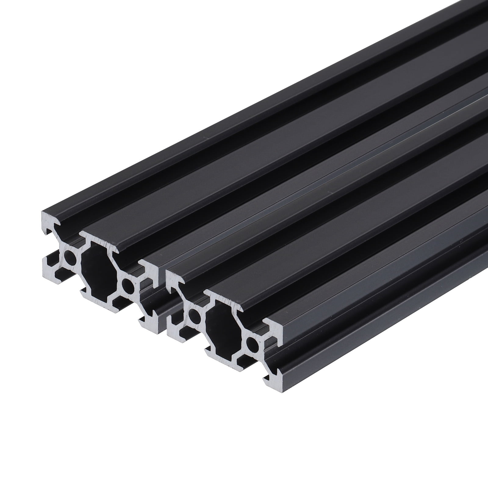 2 Pcs 2040 V Slot Aluminum Extrusion 200mm(7.87 Inch) Black European ...