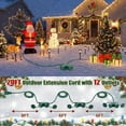 2 Pcs 20ft Outdoor Extension Cord for Yard Landscape Inflatables ...