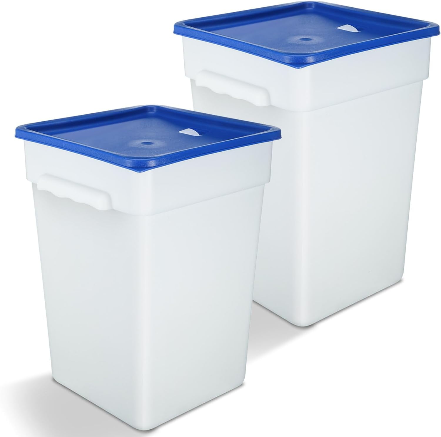 2 Pcs 22 Qt with Lid Commercial Large Food Storage Containers with Lids ...