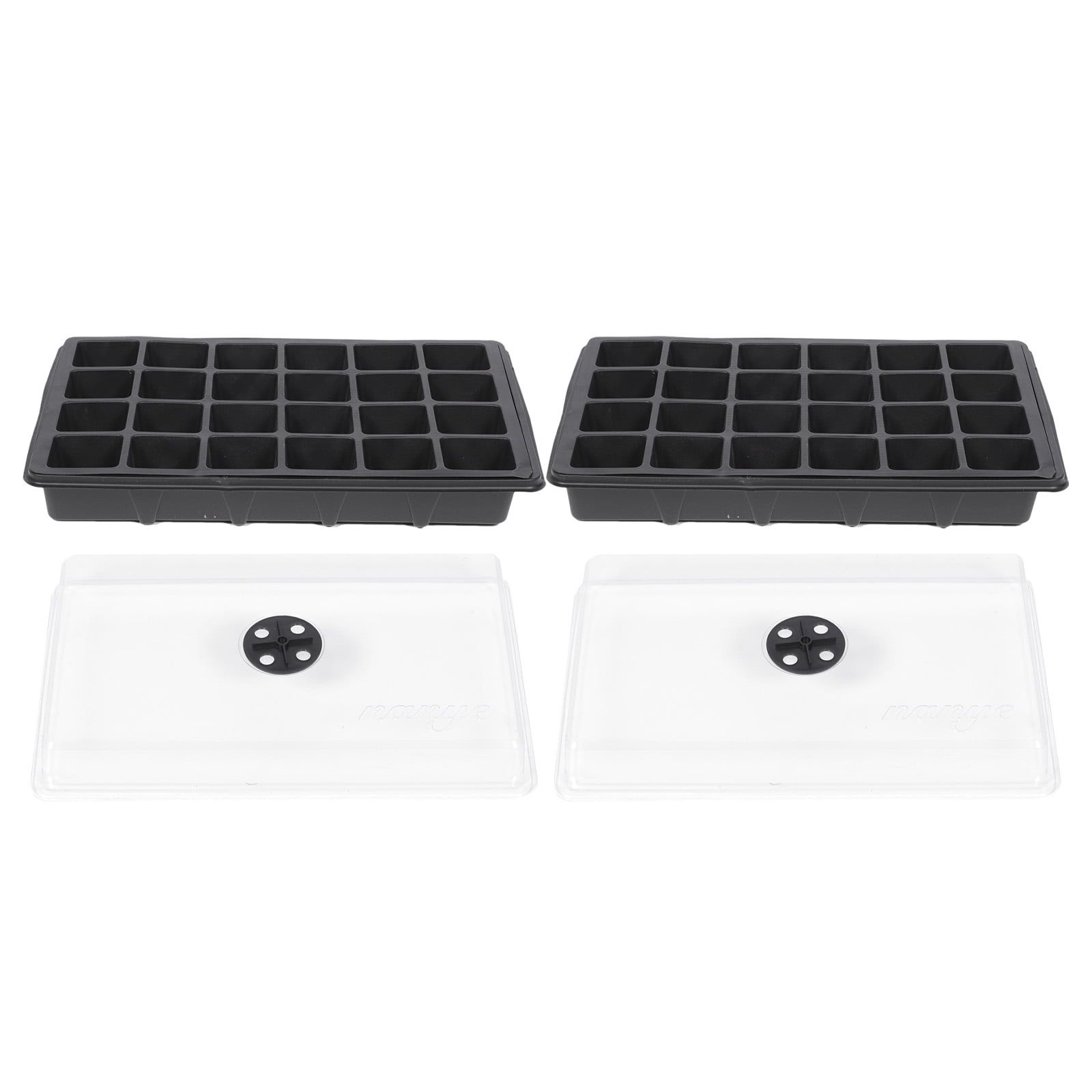 MEIBUTYUP Plastic Germination Tray for Indoor Planting 2-Pack Starter ...