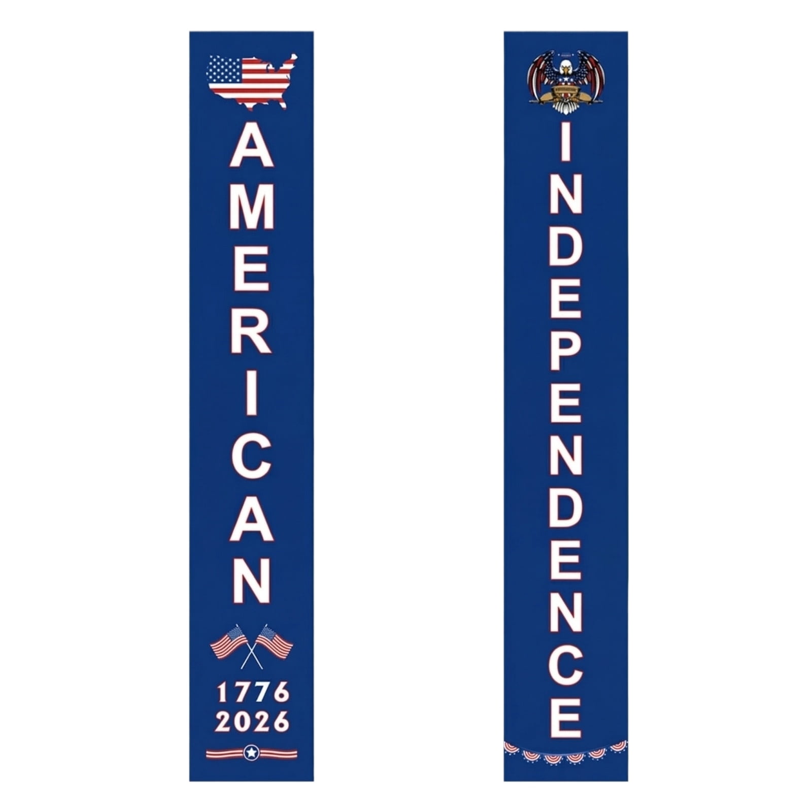 2 Pcs 250th Anniversary Banners American Patriotic Decorations 250 ...