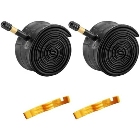 2 Pcs 26 Inch Bike Tubes 26x1.5/1.75 AV48mm Schrader Valve Compatible with 26x1.5/1.6/1/75 ...