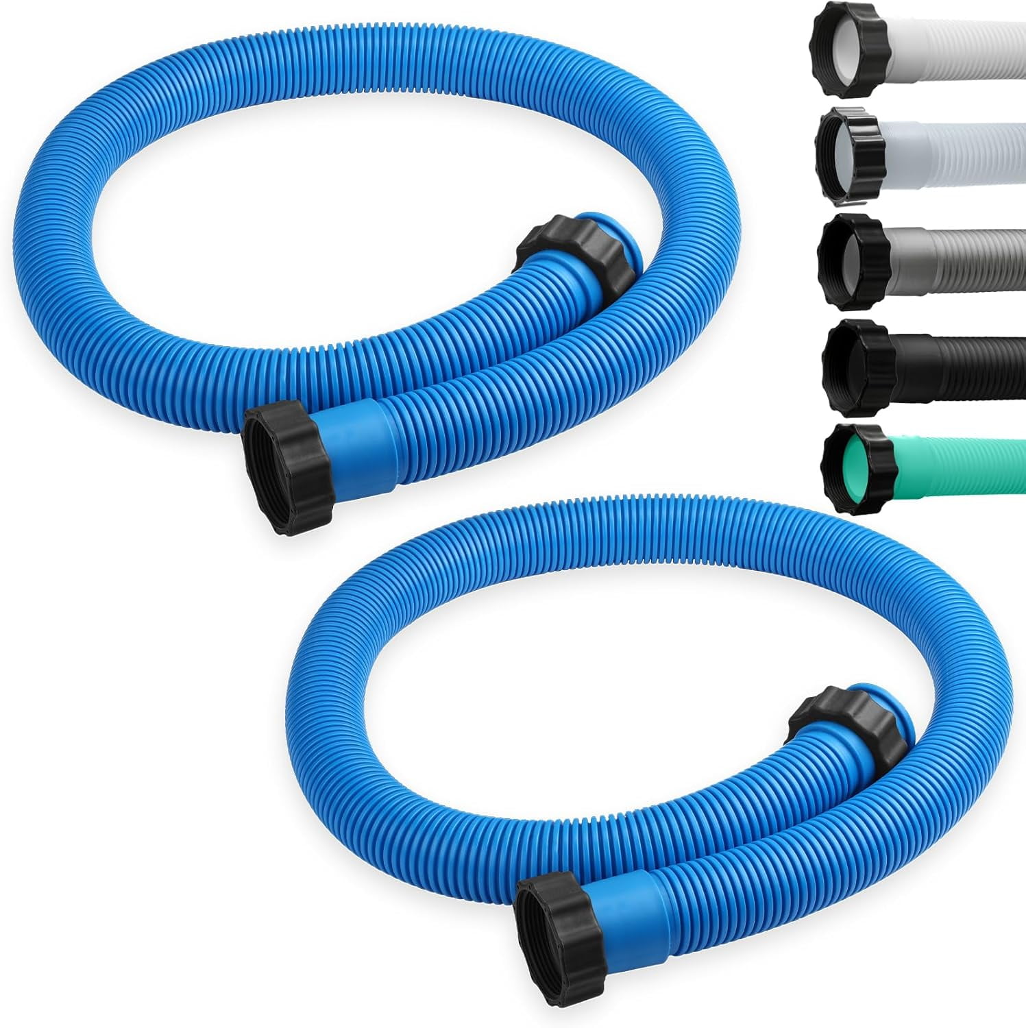 2 Pcs 29060e Above Ground Pool Hoses 1.5" Diameter 59" Long Swimming ...