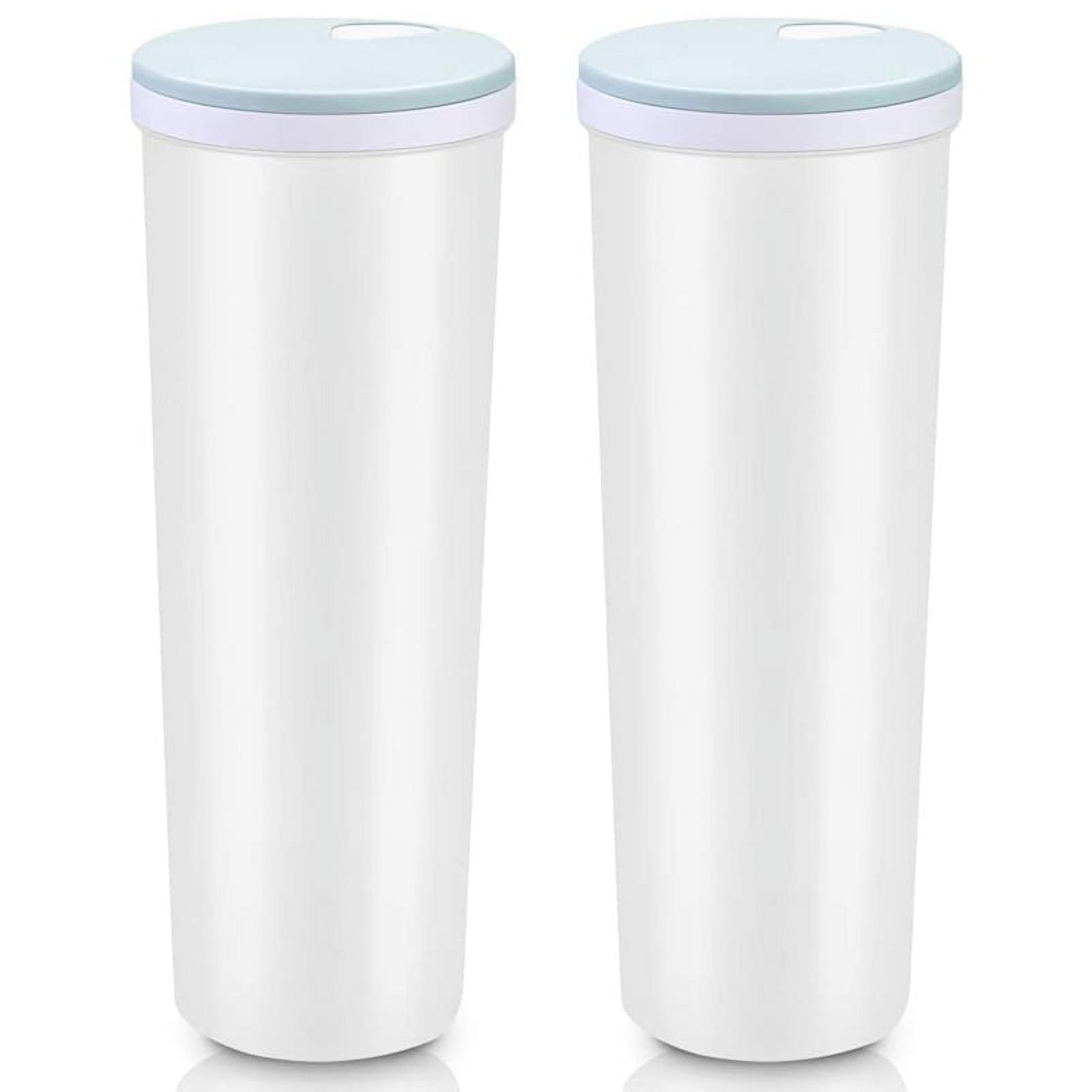 2 Pcs 2L Tall Clear Spaghetti Pasta Storage Container with Adjustable ...