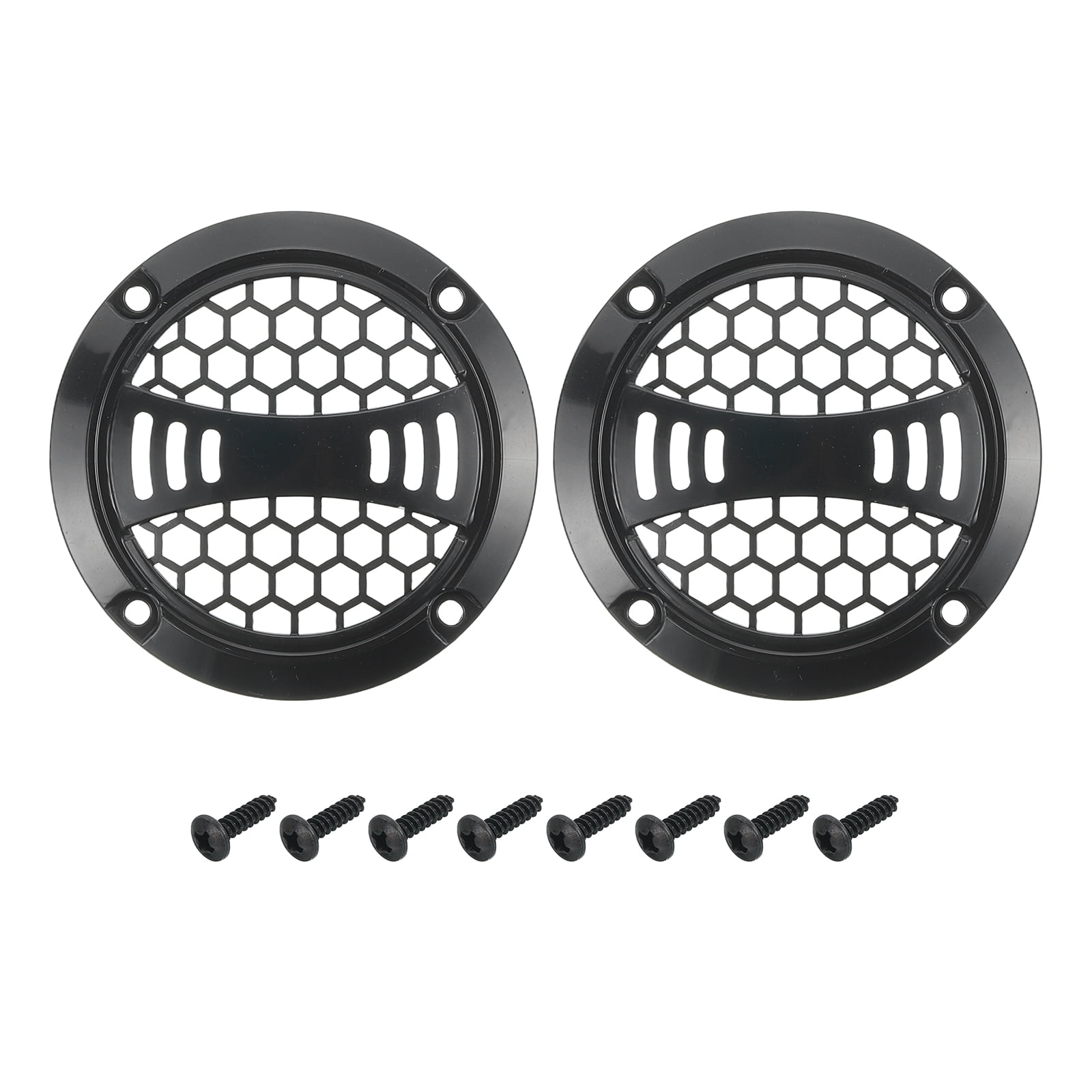 2 Pcs 2inch Black Speaker Grill Mesh Plastic Woofer Guard Protector ...