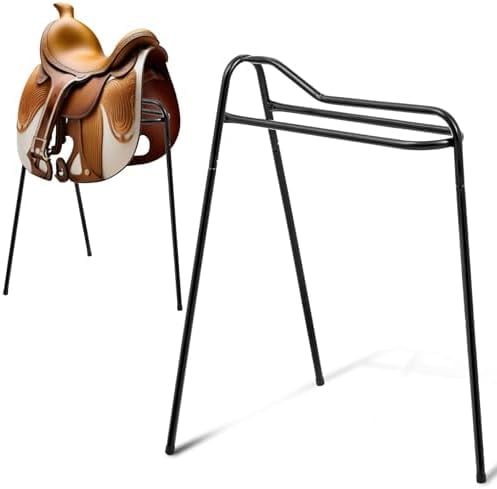 2 Pcs 3 Leg English Saddle Stand Western Horse Saddle Rack Reliable ...