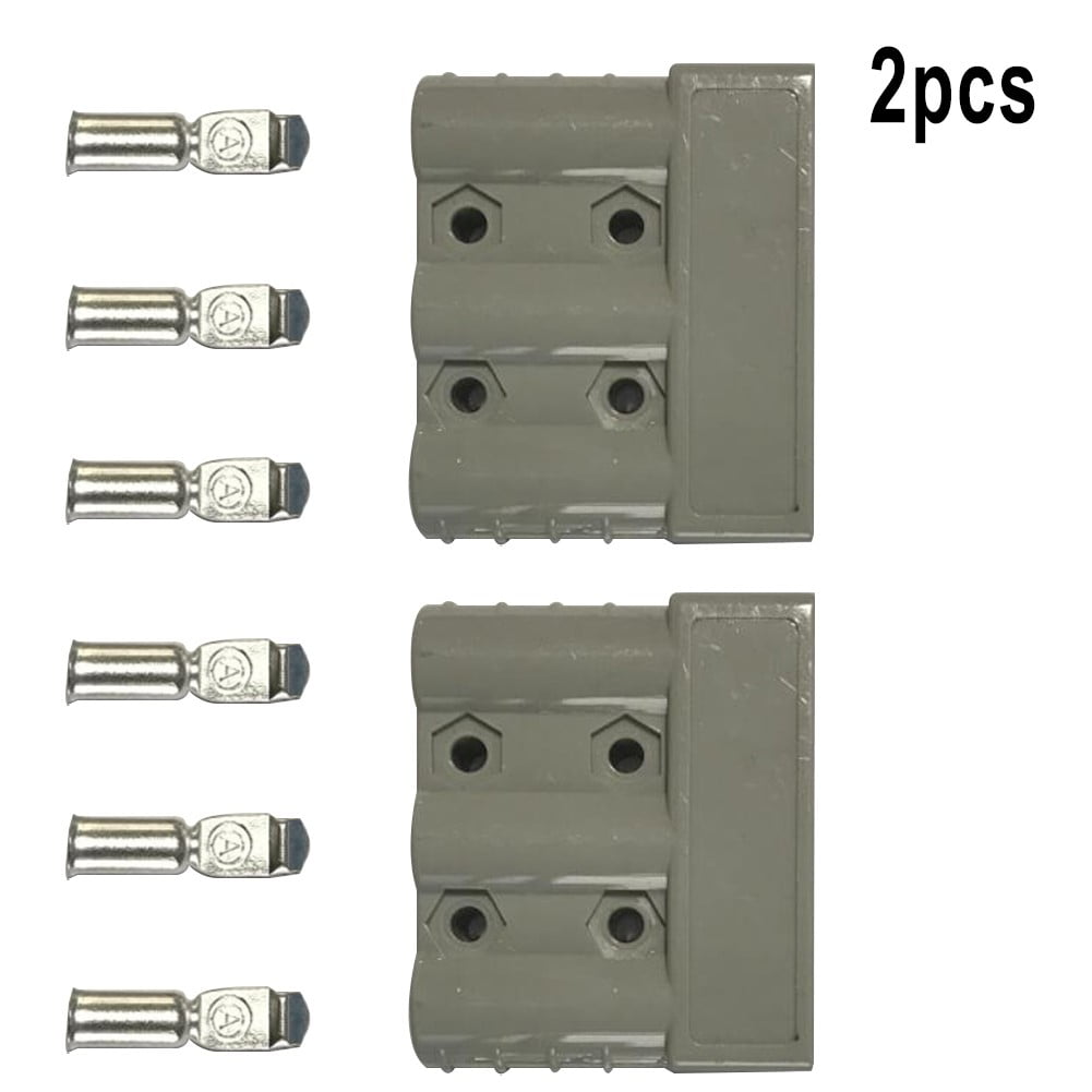 2 Pcs 3 Pin Connector for Anderson Style 50A Plug for DC/DC Charger DC ...
