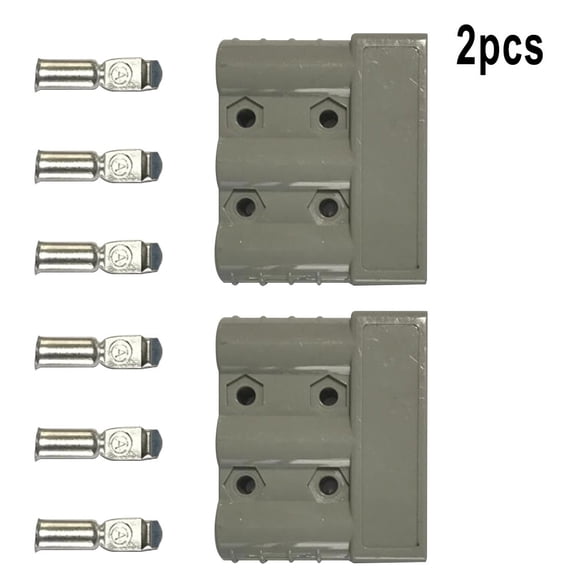 2 Pcs 3 Pin Connector for Anderson Style 50A Plug for DC/DC Charger DC ...