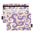 2 Pcs 3 Ring Binder Pouch Water Resistant Clear PVC Pencil Pouch for ...