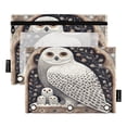 2 Pcs 3 Ring Binder Pouch Water Resistant Clear PVC Pencil Pouch for ...