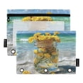 2 Pcs 3 Ring Binder Pouch Water Resistant Clear PVC Pencil Pouch for ...
