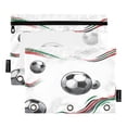 2 Pcs 3 Ring Binder Pouches, Foldable File Folders with Clear PVC ...