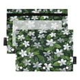 2 Pcs 3 Ring Binder Pouches, Foldable File Folders with Clear PVC ...