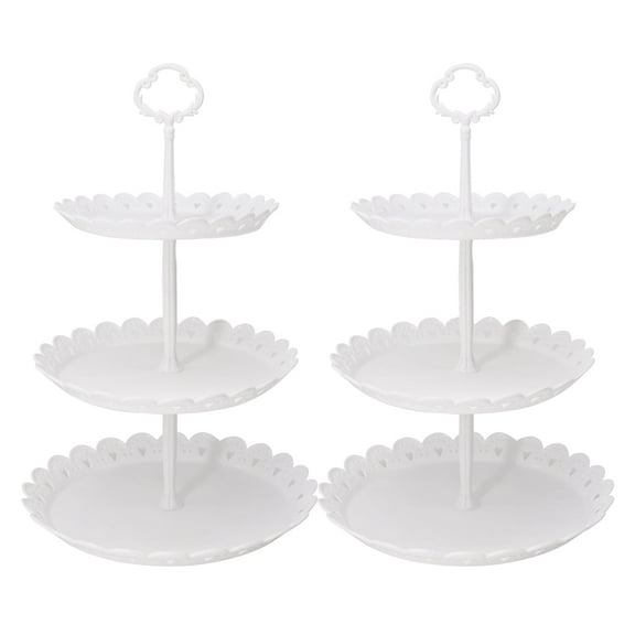 8 Pieces Cupcake Stand Set, 2 PCS 3 Tier Cupcake Stands with 3 PCS ...