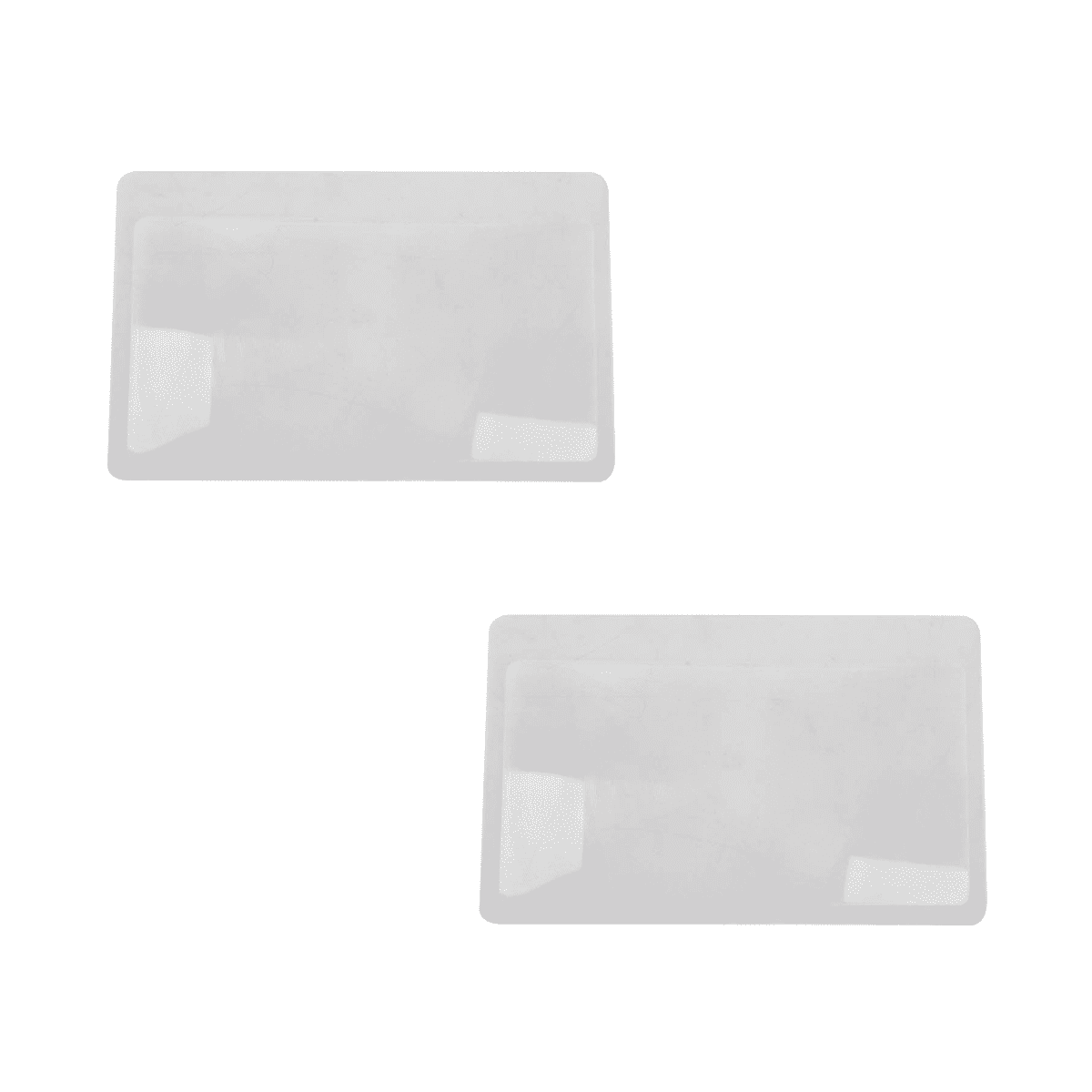 2 Pcs 3 x Magnifier Magnification Magnifying Fresnel Pocket Credit Card ...